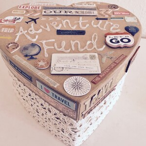 Travel Gift, Adventure Fund, Handmade Piggy Bank, Money Box, Savings ...