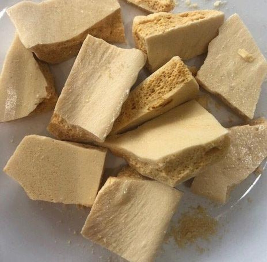 Old Fashioned Puff Crunchy Melt in Your Mouth Candy. Cinder Block ...