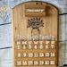 Wooden Perpetual Calendar, Wooden Calendar, Mason Jar Design, Last Name ...