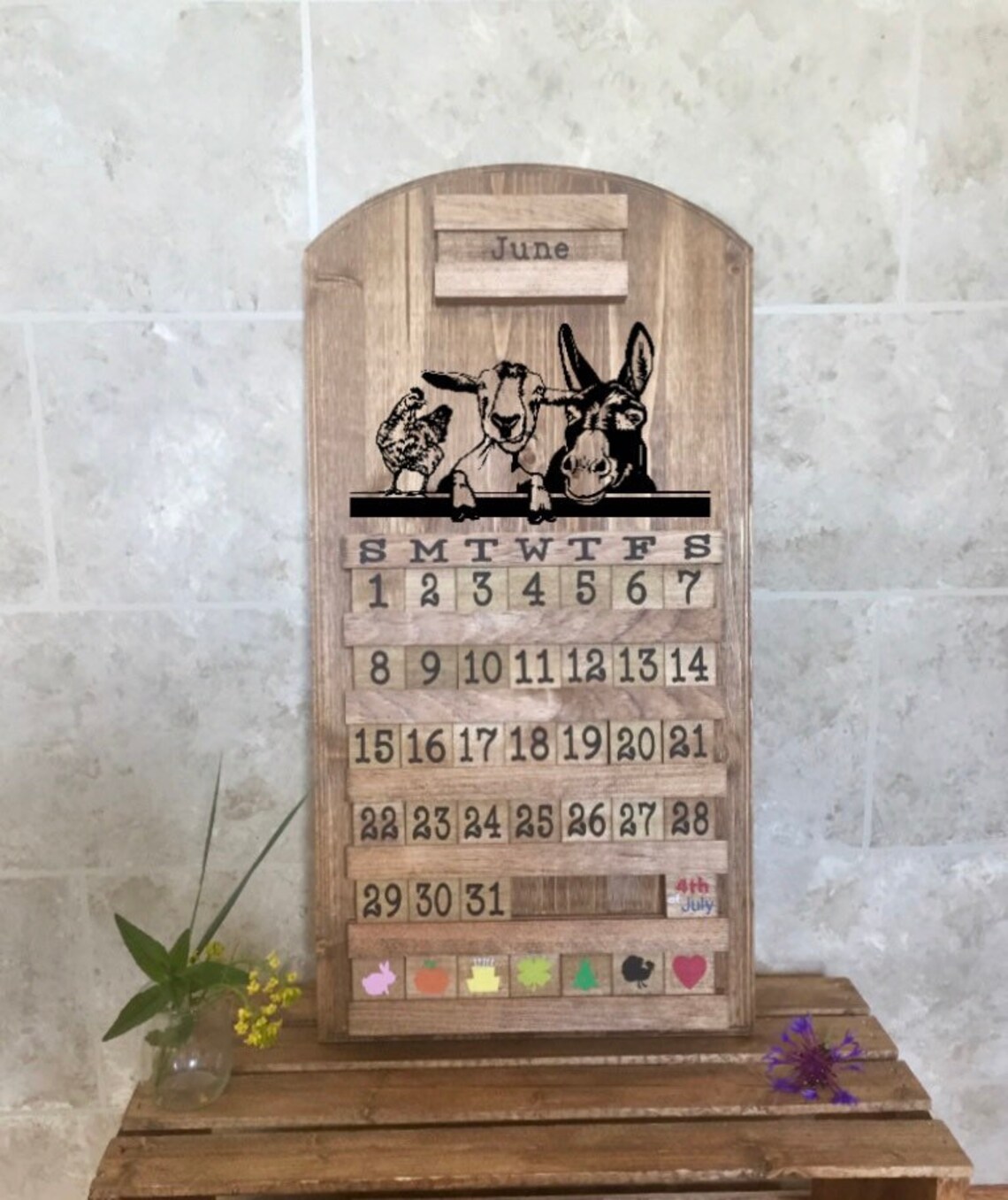 Cow Calendar Pig Calendar Chicken Calendar Farm Calendar - Etsy