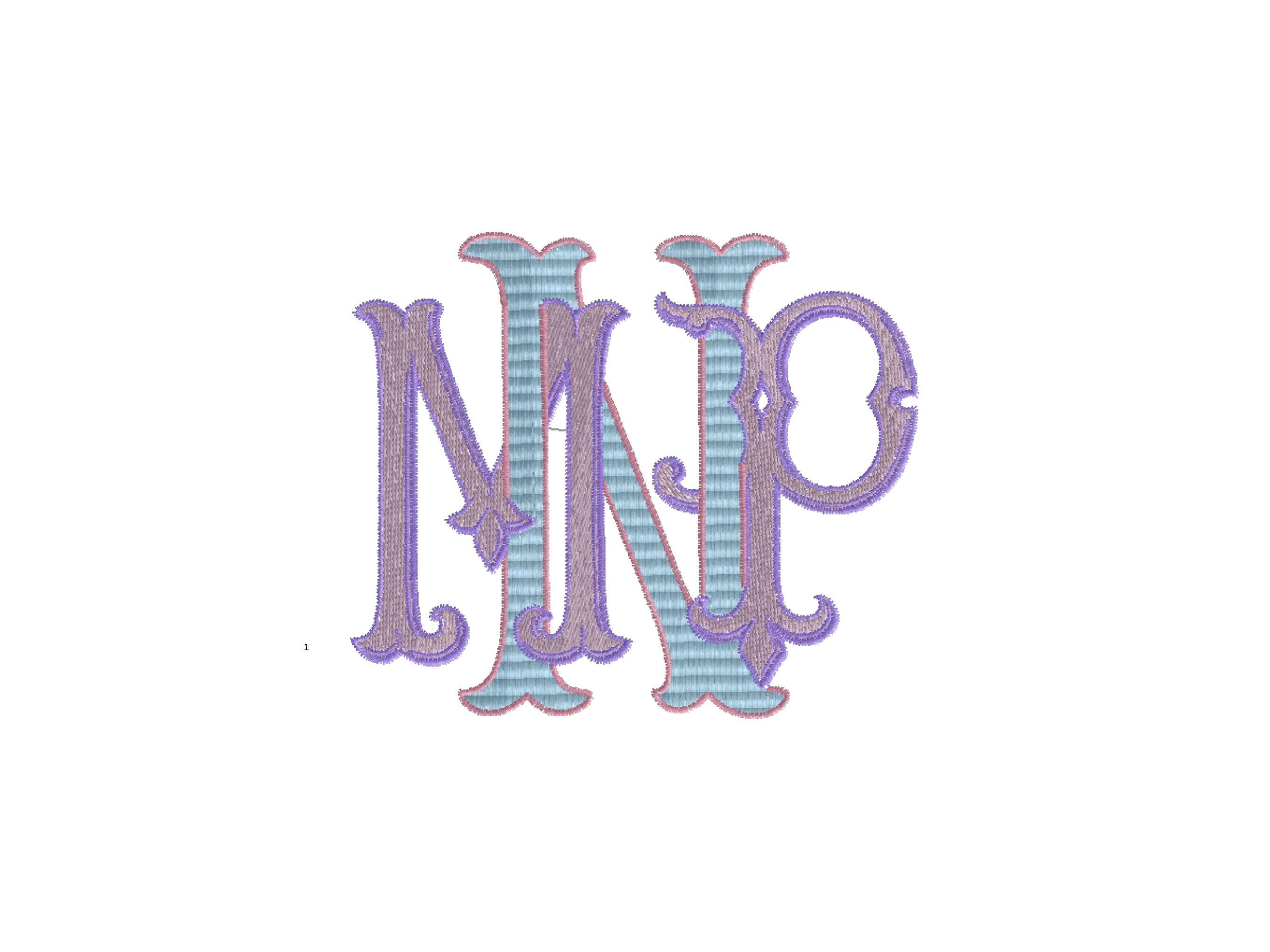 Custom Wedding Monogram, Intertwined Monogram Font, Fancy Monograms ...