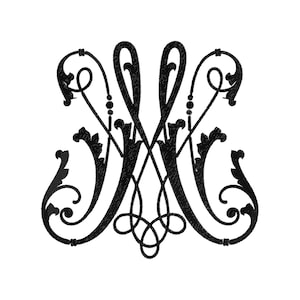 Custom Wedding Monogram, Intertwined Monogram Font, Fancy Monograms ...