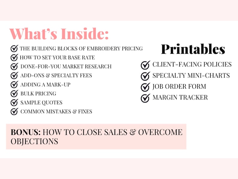 How to Price Embroidery, Embroidery Pricing Guide, Handbook for ...