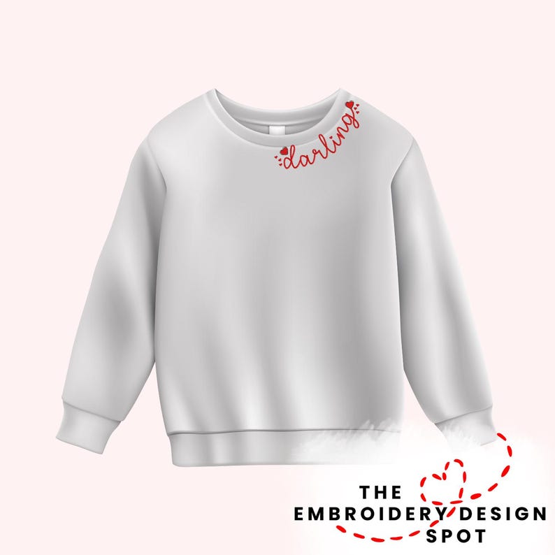 Darling Neckline Embroidery Design - Etsy