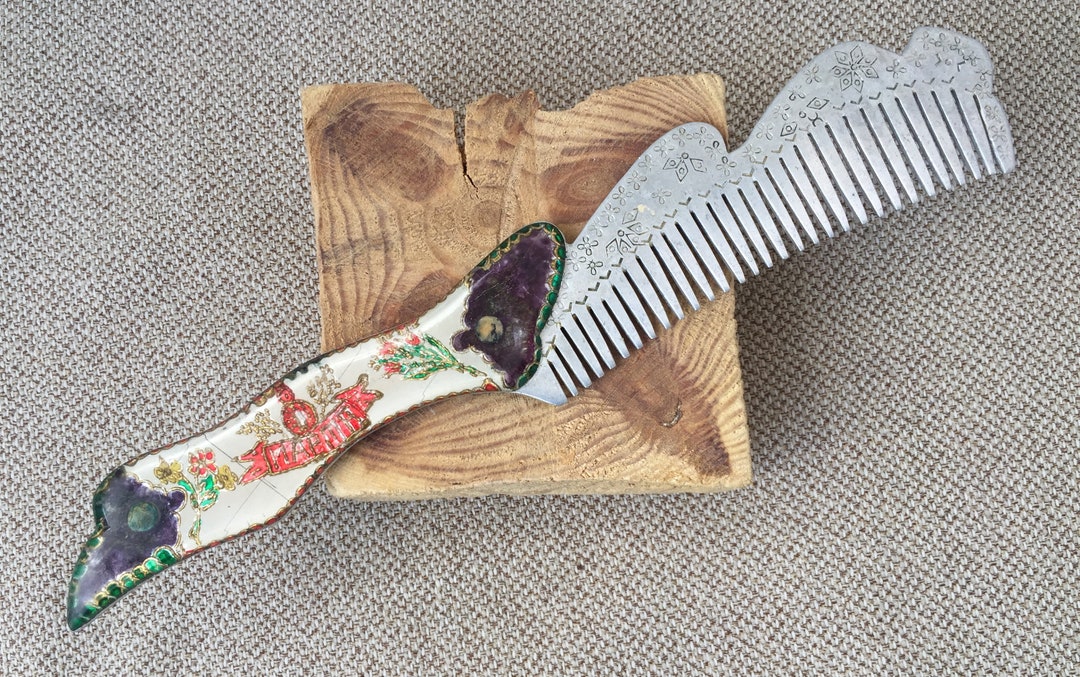 Vintage Comb Ussr Old Handmade Pocket Comb USSR Aluminium Comb - Etsy