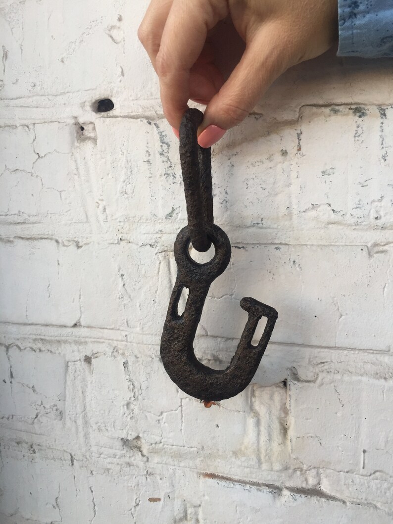 Hand Forged Hookold Iron Hook Farm Hook Farm Implement - Etsy