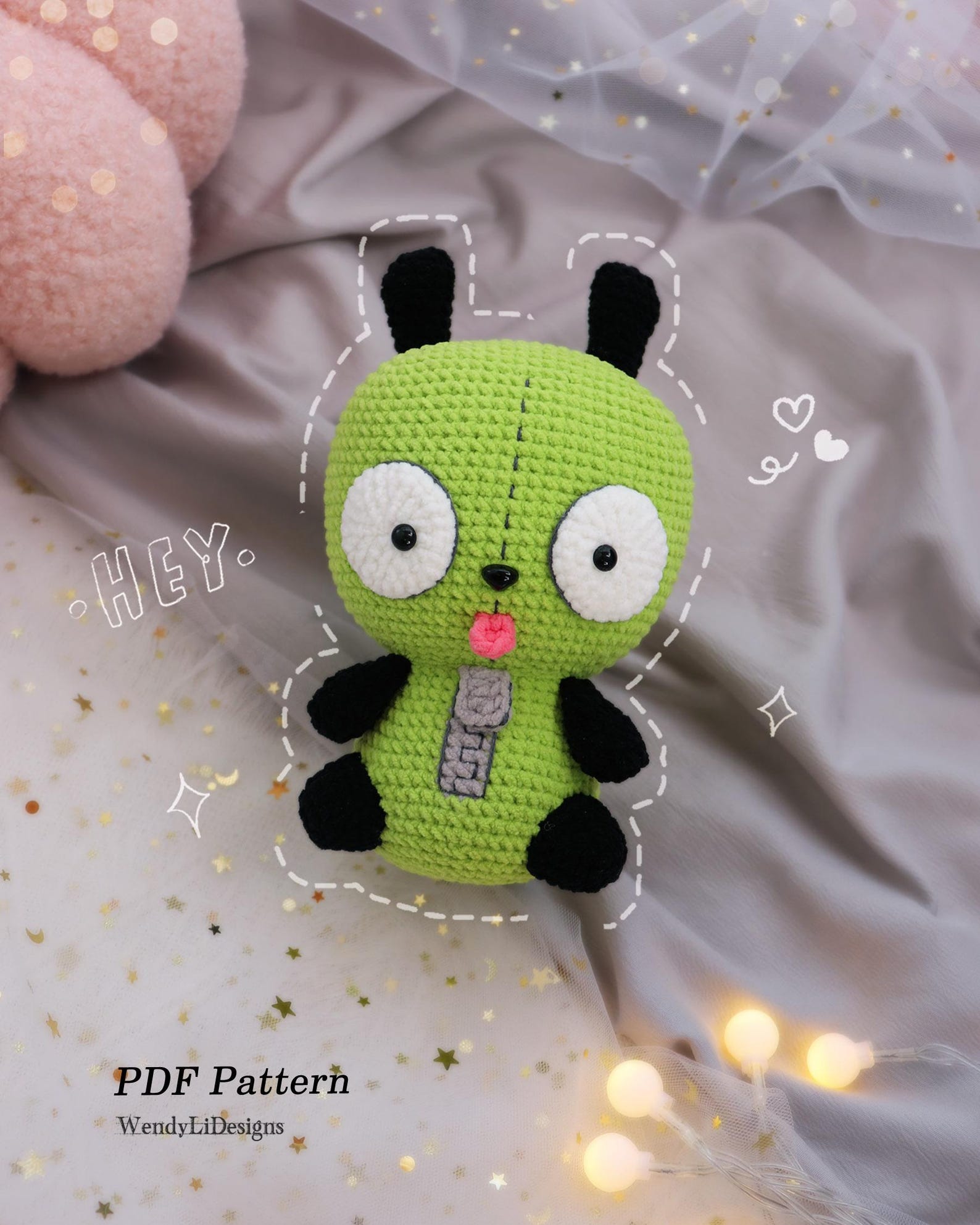 Gir-invader Zim- Amigurumi/ Crochet Pattern-english -PDF - Etsy