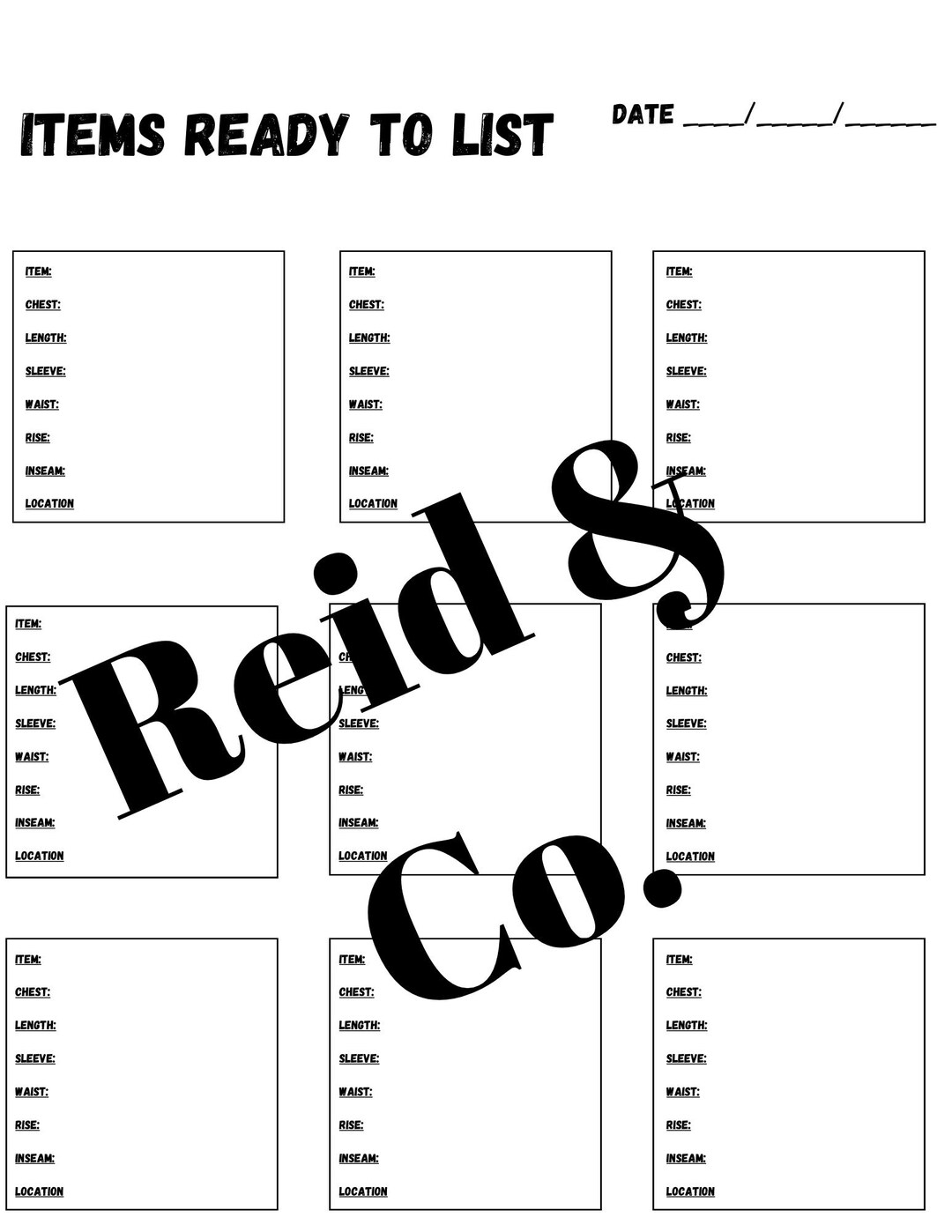 Items Ready to List Template PNG File Instant Download - Etsy