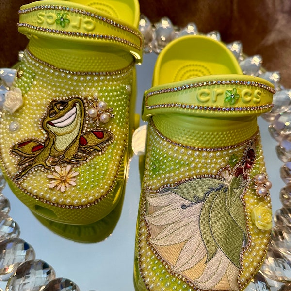 Princess and the Frog Crocs - Etsy