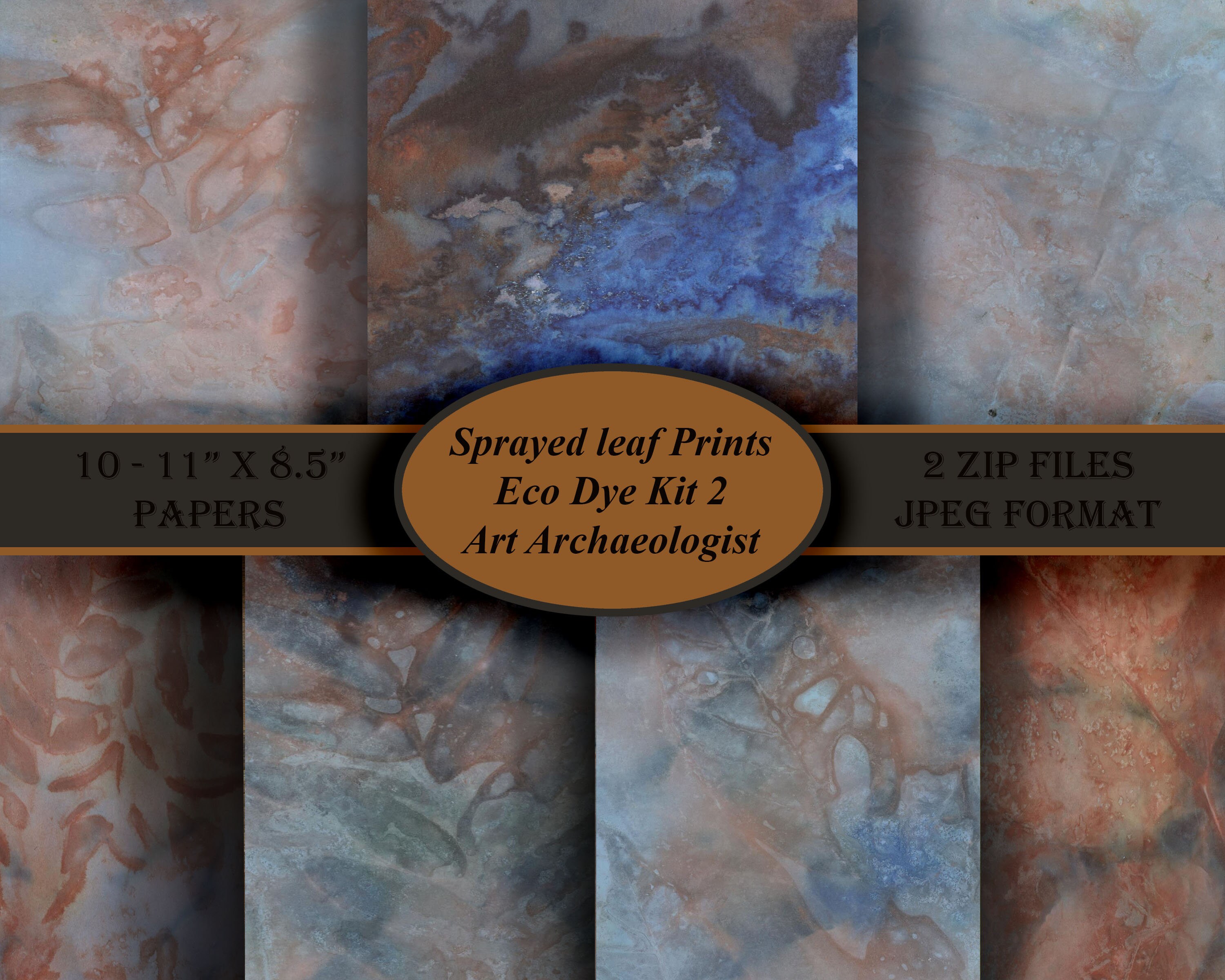 Sprayed Leaf Prints Kit 2. 10 - 8.5 X 11" Prints. 2 Zip Files Jpeg ...