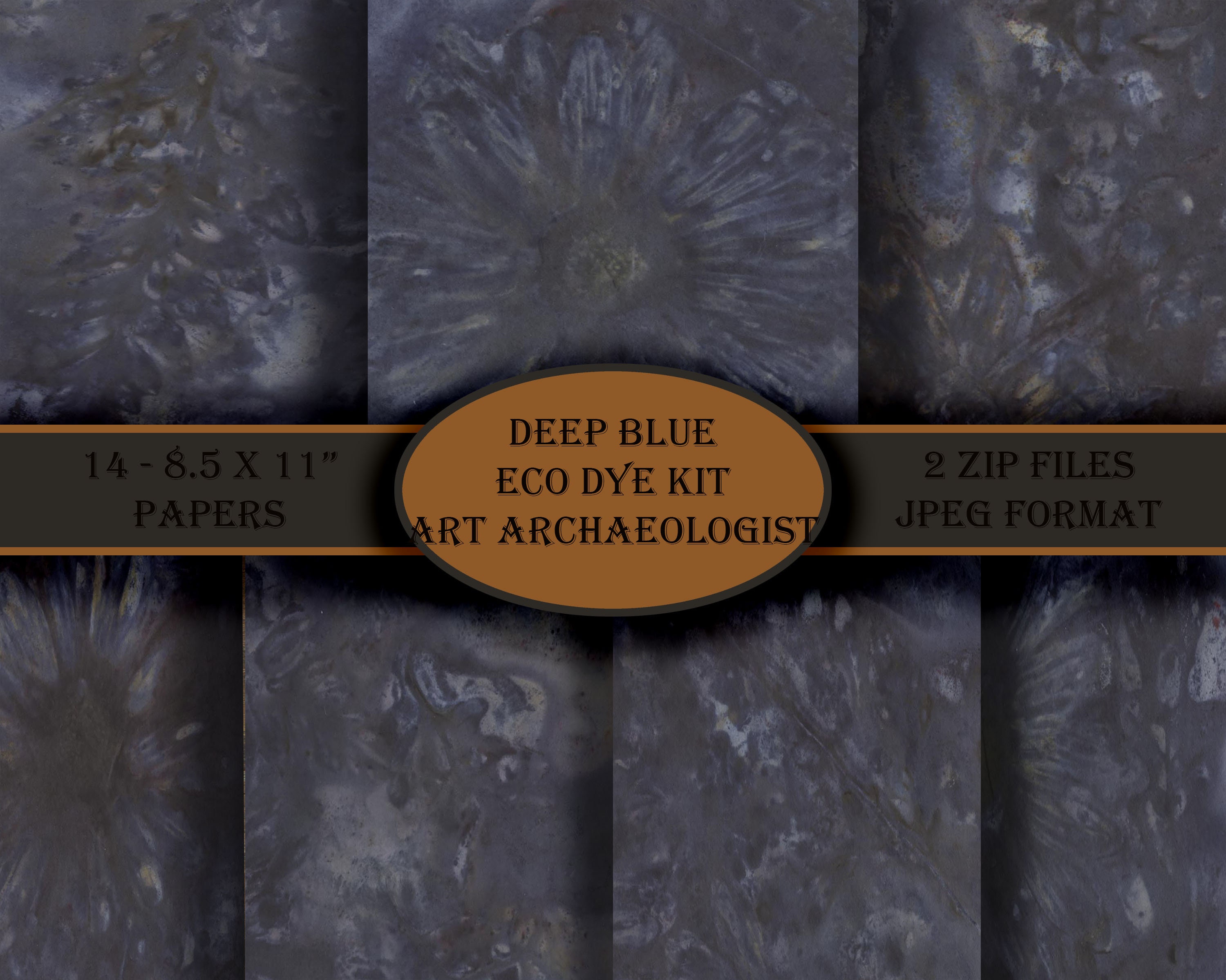 Paper Scrapbooking Jpeg Format. 2 Zip Files Midnight Blue Eco Dye Paper ...