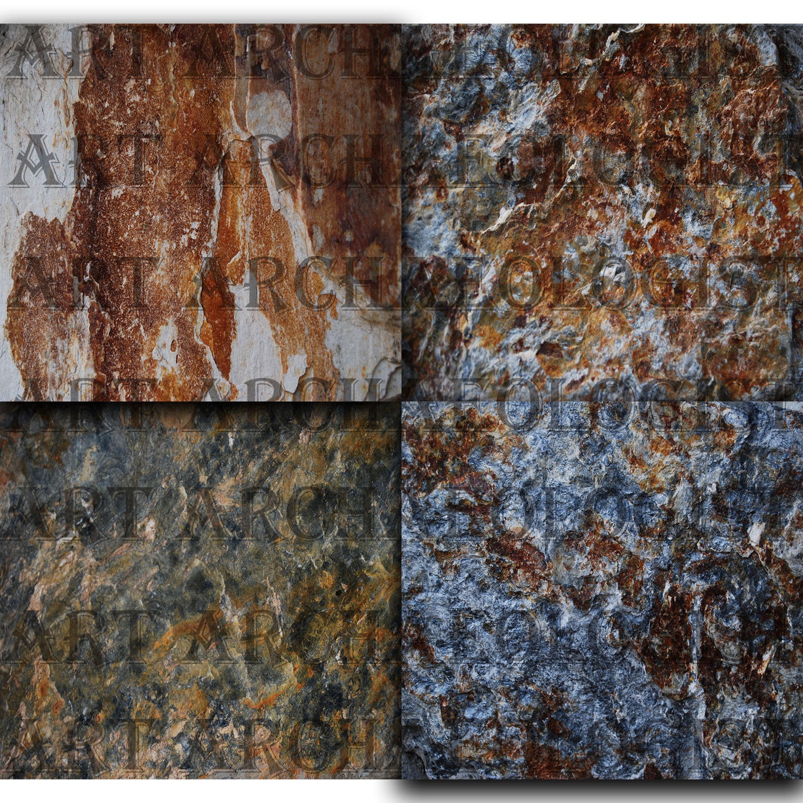 Rock Texture Kit 1 Designer Paper. Kit Includes 12 - 8.5 X 11" Papers ...