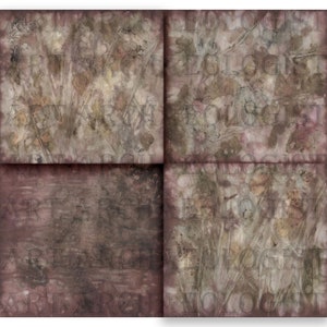 Red Botanicals Designer Paper. Kit Includes 12 - 8.5 X 11" Papers. 3 ...