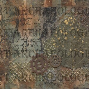 Handmade Cards. Rust Grunge Art Cards Set 2. 12 Raw Cards, 12 Art Cards ...