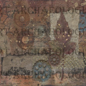 Handmade Cards. Rust Grunge Art Cards Set 2. 12 Raw Cards, 12 Art Cards ...