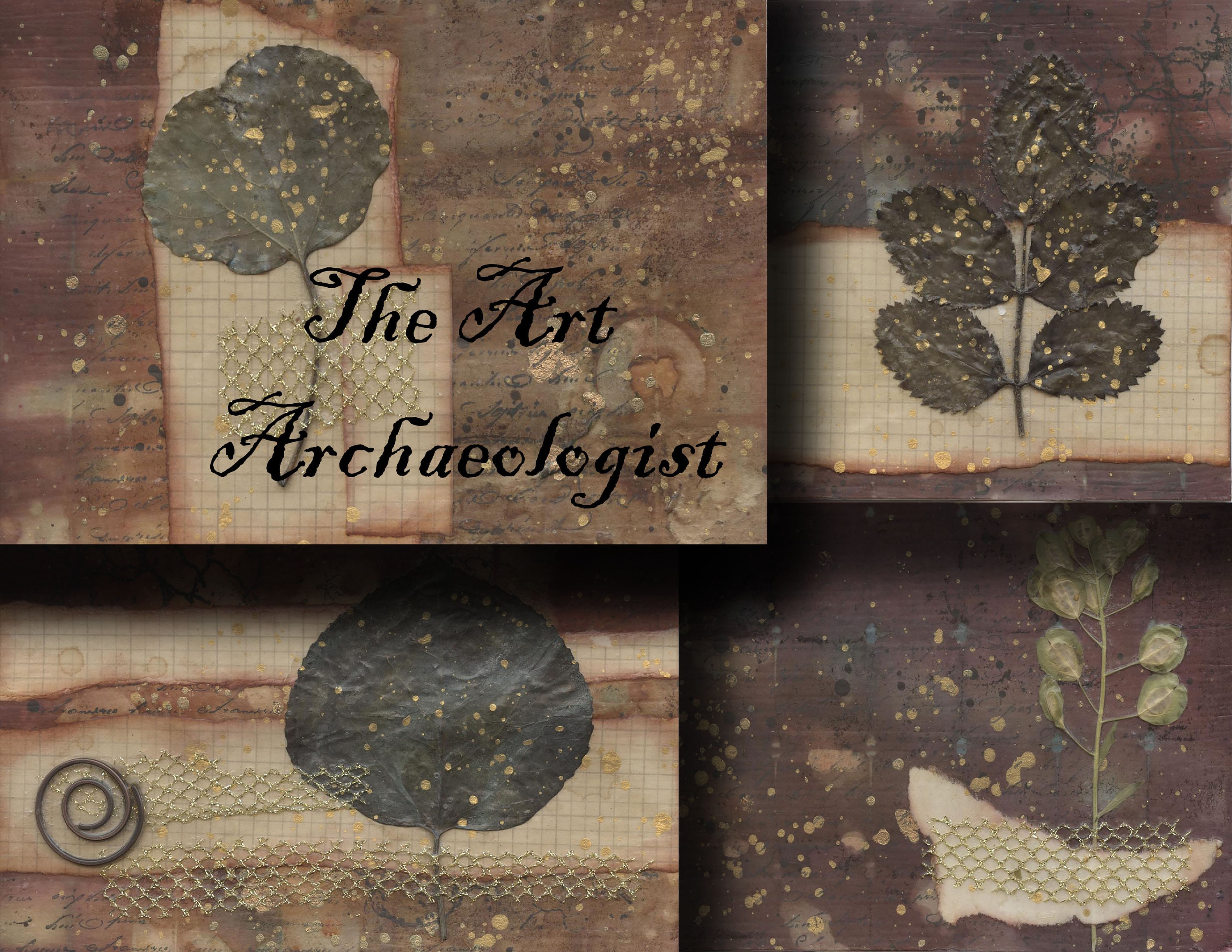 Handmade Cards. Rust Grunge Art Cards Set 3. 12 Raw Cards, 12 Art Cards ...