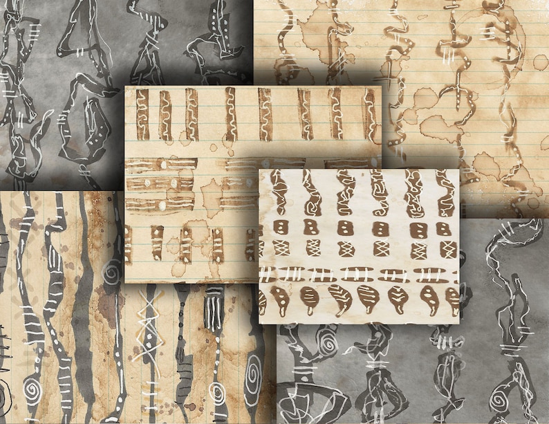 TRIBAL MARKINGS Kit 1 - HUGE 47 Piece Kit - Various Sizes - Instant ...