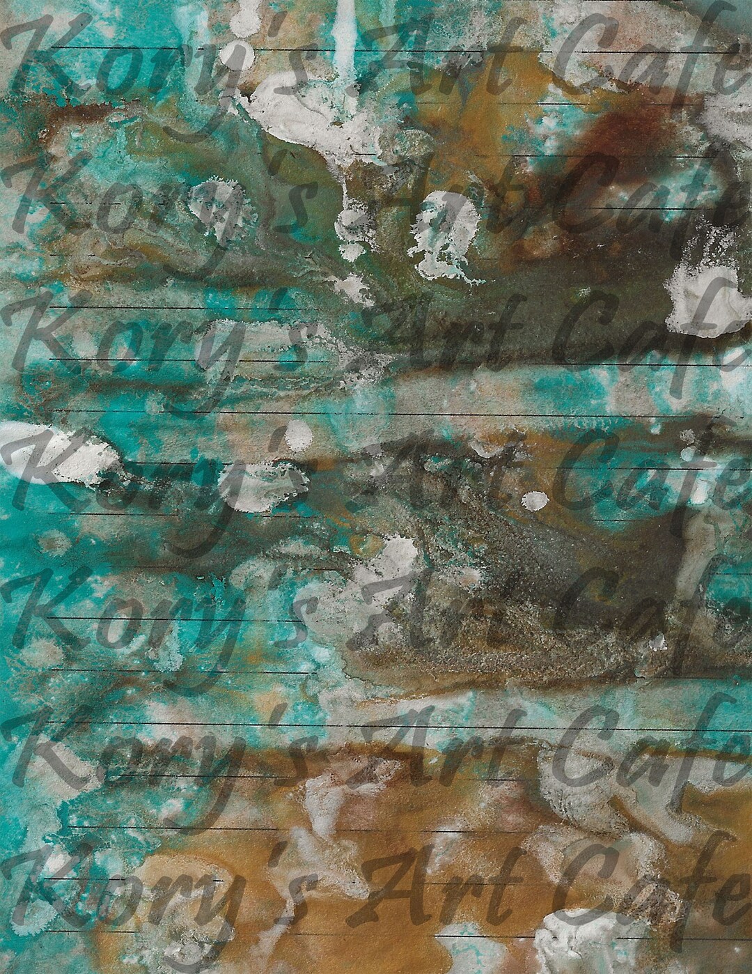 Turquoise Earth Tone Paper Kit. 38 - 4.5" X 6.75" Gorgeous Earth Toned ...