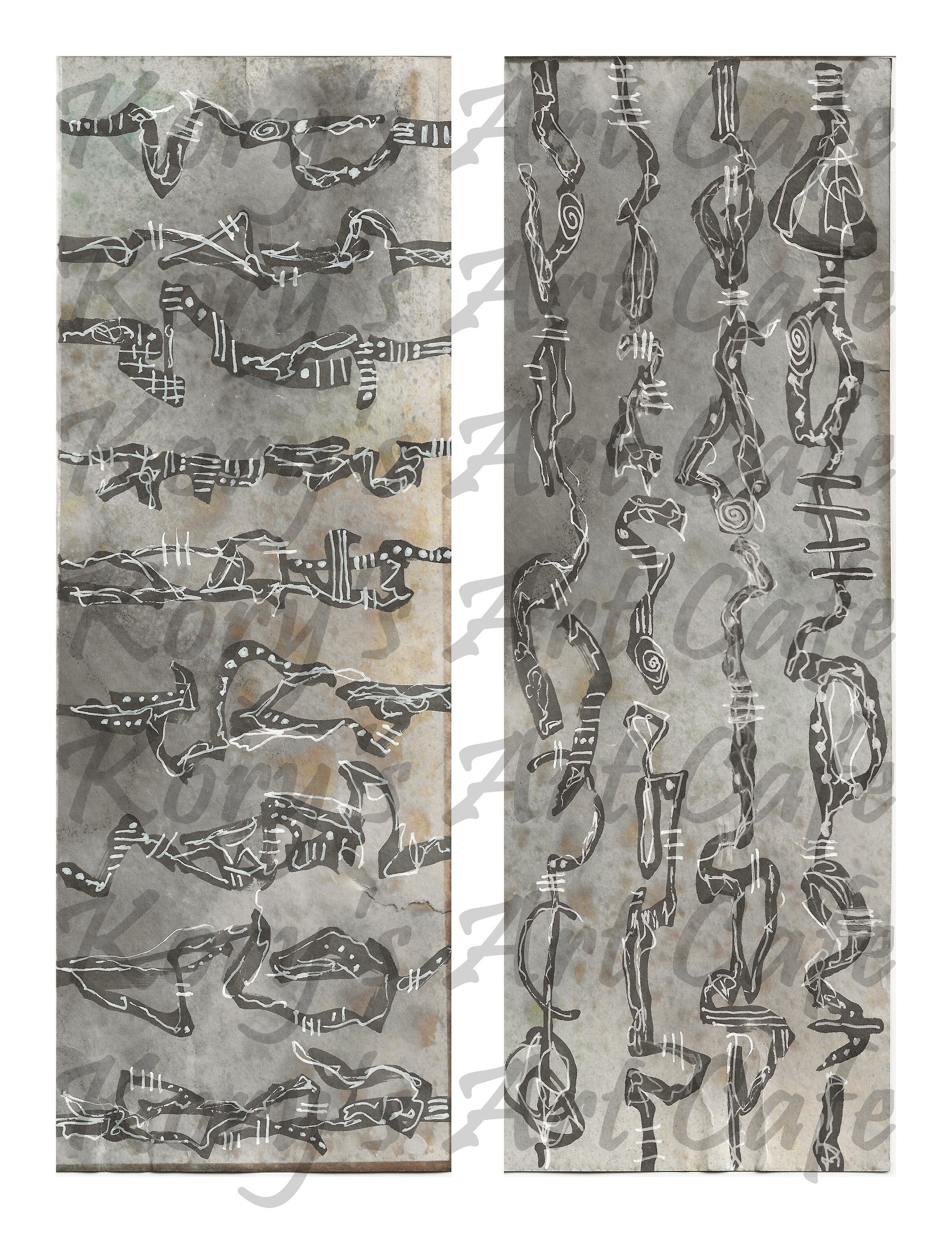 TRIBAL MARKINGS Kit 1 - HUGE 47 Piece Kit - Various Sizes - Instant ...