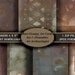 Rust Grunge Art Cards Kit 1. 12 - 4" X 6" Grunge Background Cards. 1 ...