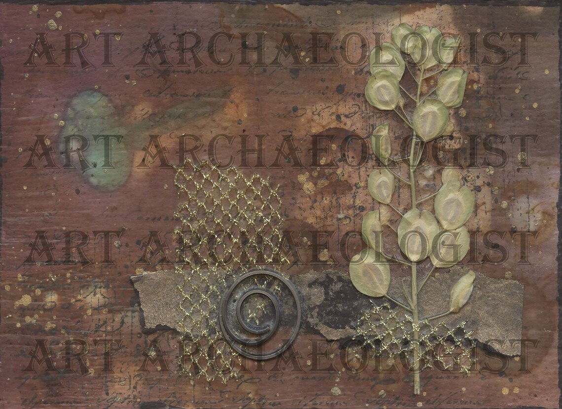 Handmade Cards. Rust Grunge Art Cards Set 2. 12 Raw Cards 12 - Etsy