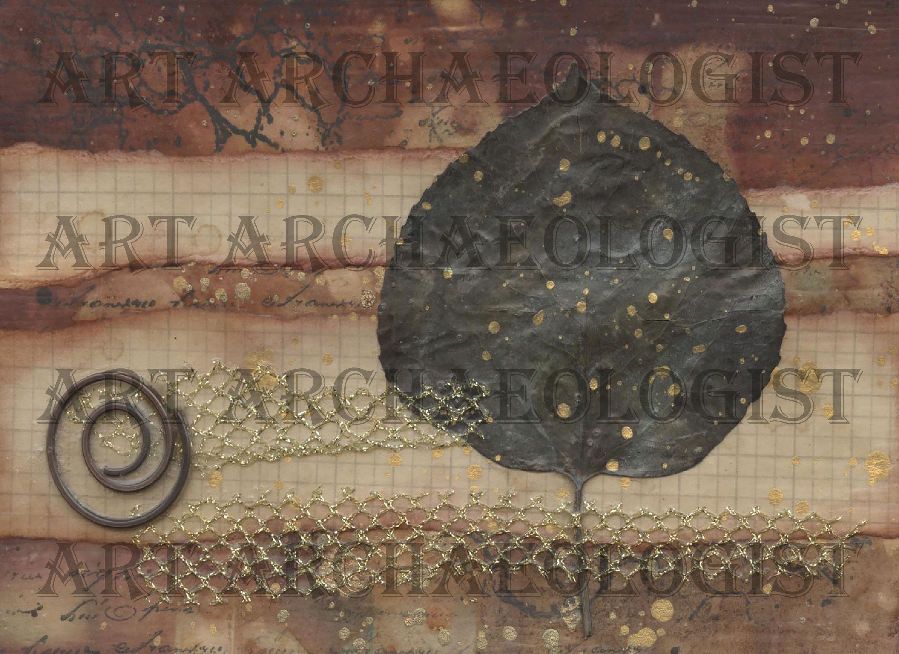 Handmade Cards. Rust Grunge Art Cards Set 3. 12 Raw Cards, 12 Art Cards ...