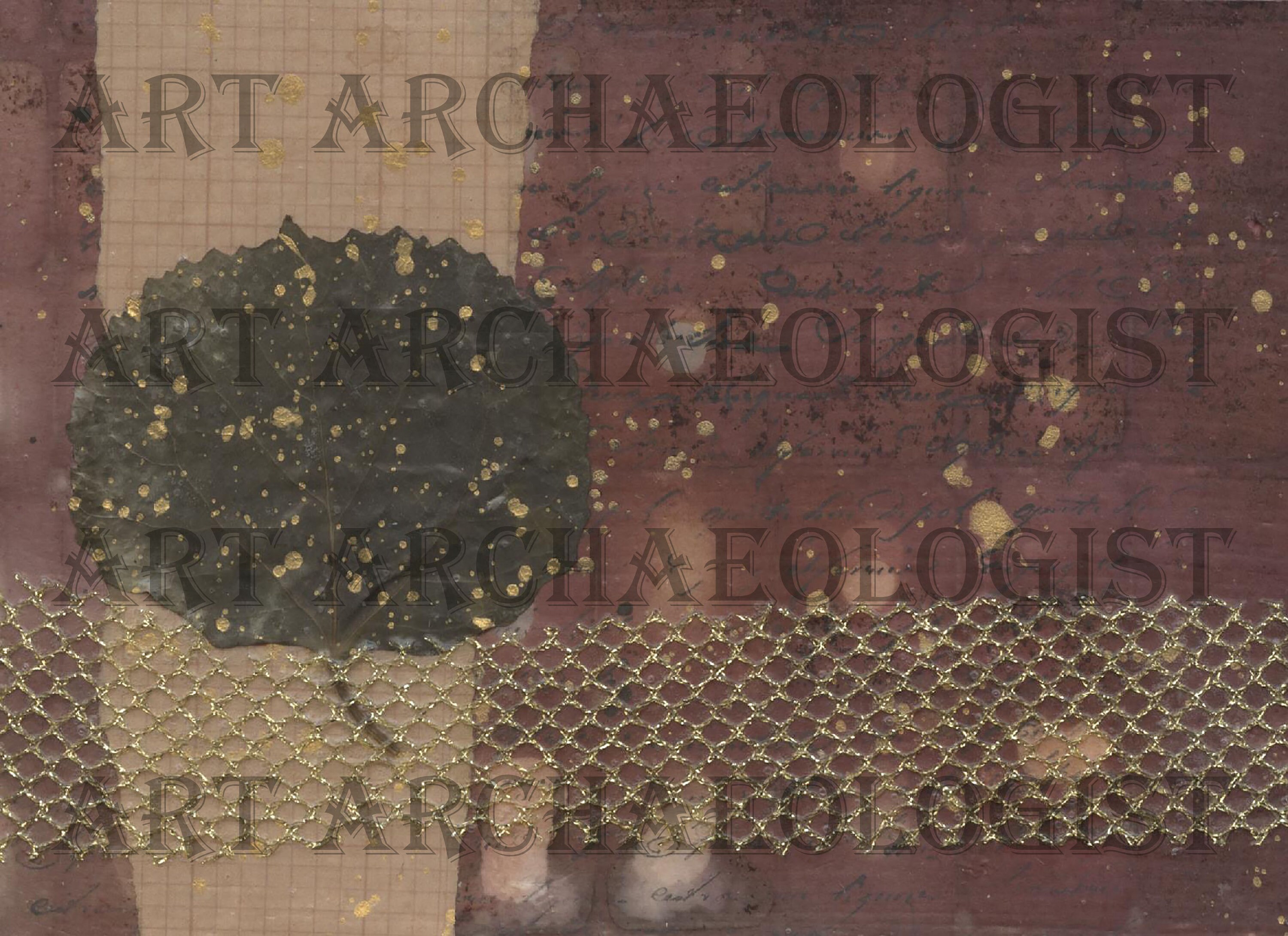 Handmade Cards. Rust Grunge Art Cards Set 3. 12 Raw Cards, 12 Art Cards ...