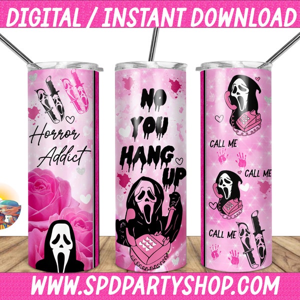Pink Scream Tumbler Design - Etsy