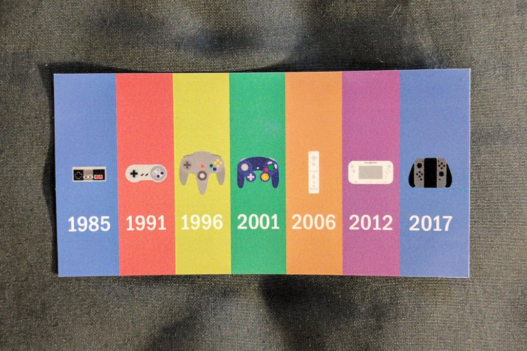 Nintendo Switch Controller Sticker Years of Controllers SNES to ...