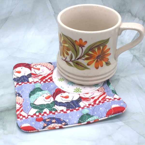 Snowman Mug Rugs - Etsy