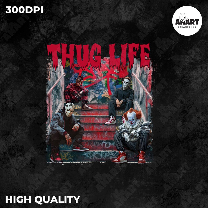 Thug Life Horror Movie Png, Scary Halloween Png, Horror Friend Png ...