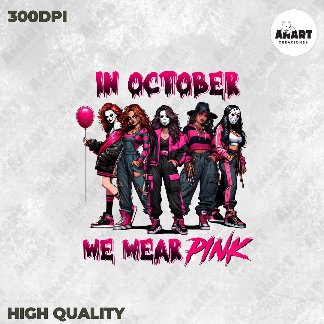 In October We Wear Pink Png, Breast Cancer Survivor Png, Pink Breast ...