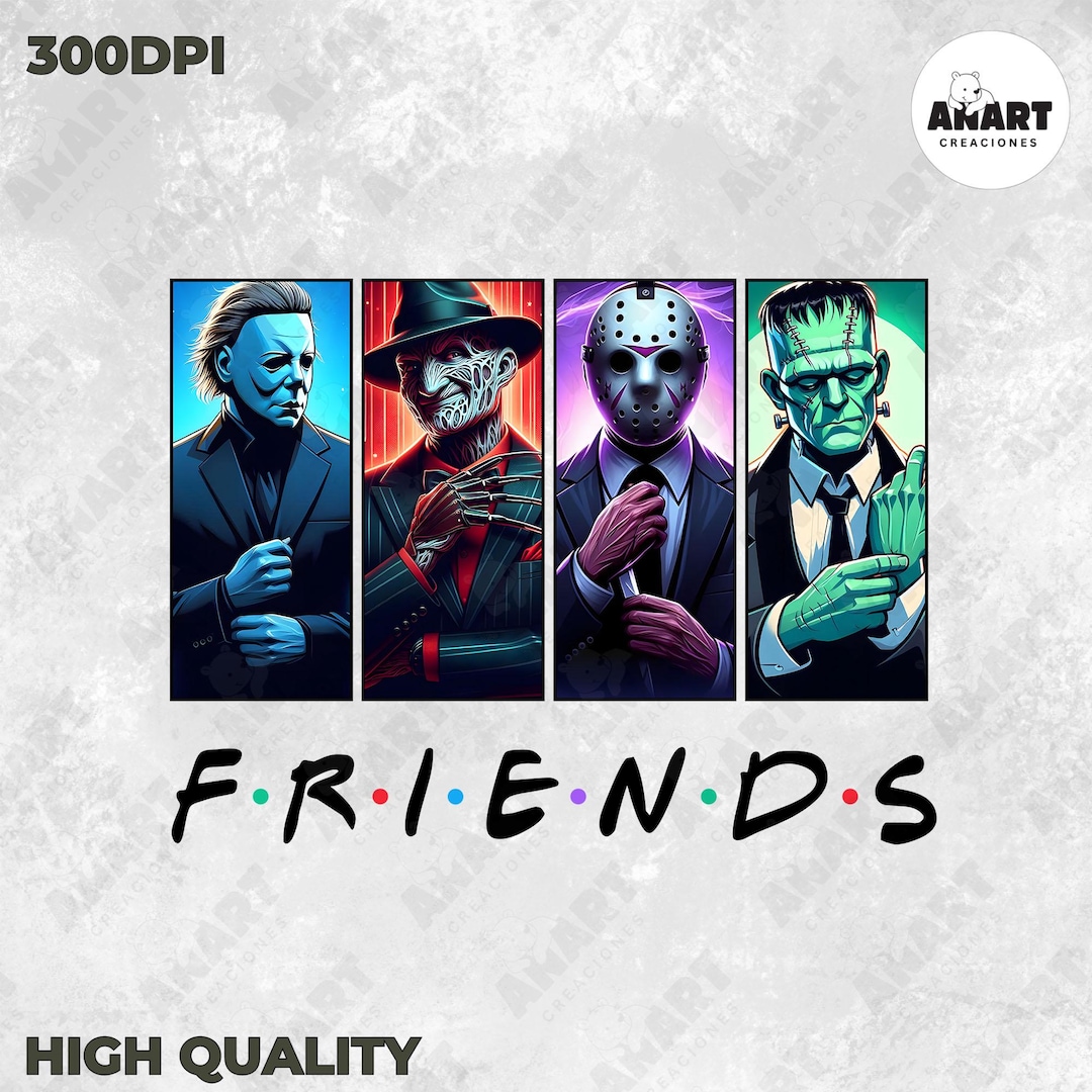 Friends Horror Characters Png, Horror Movie Killers Png, Scary Png ...