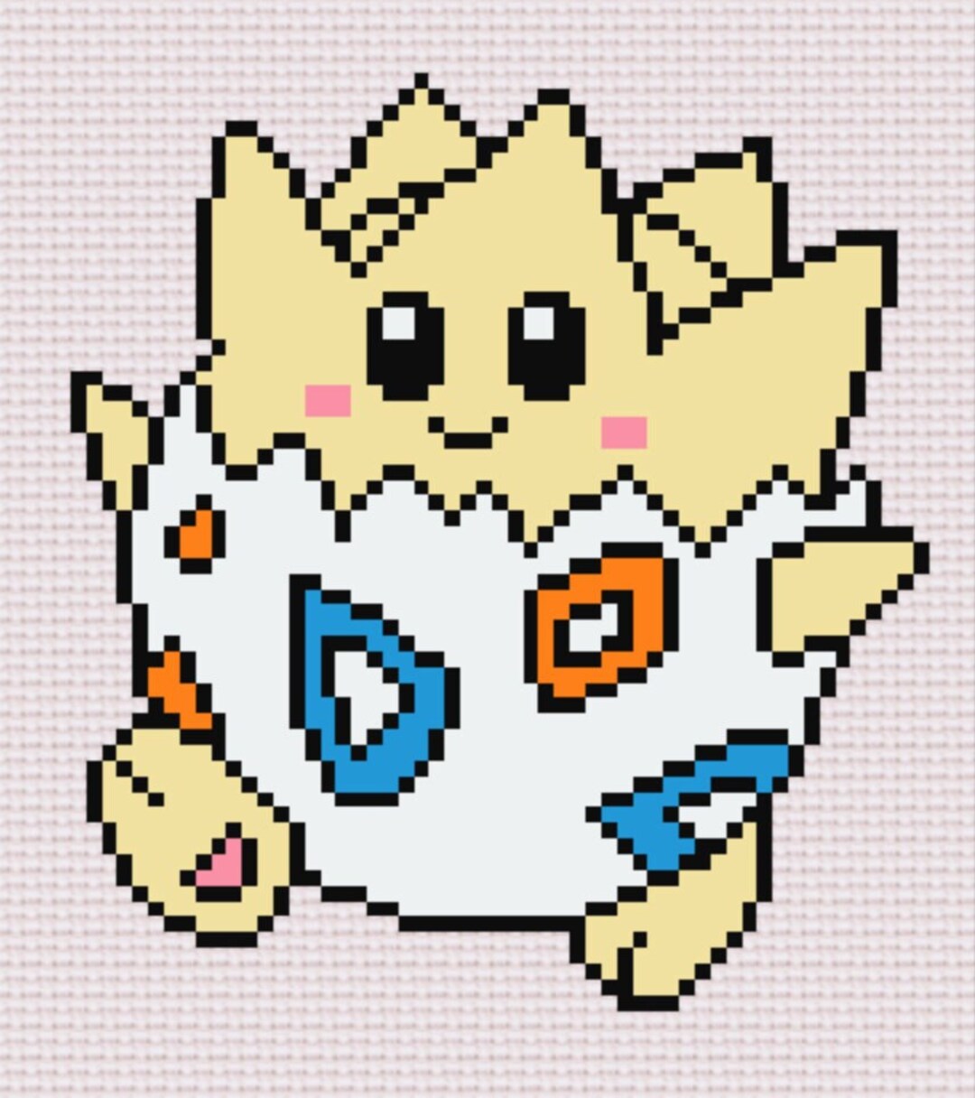 Togepi Cross Stitch PDF Pattern - Etsy