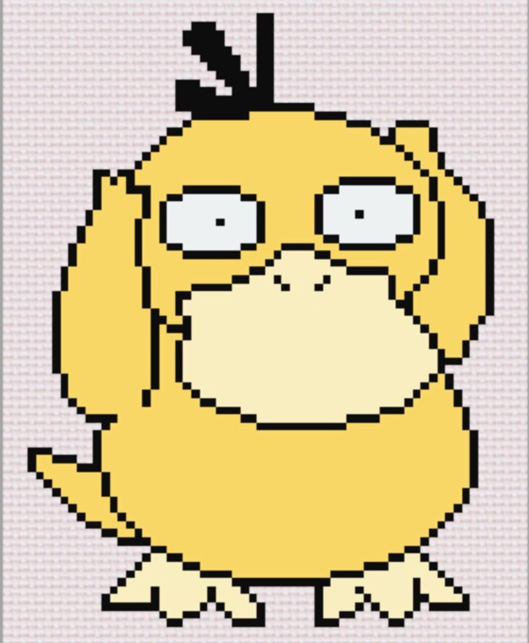 Psyduck Cross Stitch PDF Pattern - Etsy