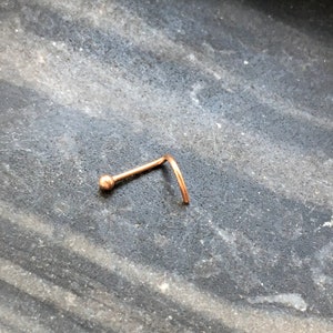 20g Rose Gold 2 Mm Dot Nose Stud. - Etsy