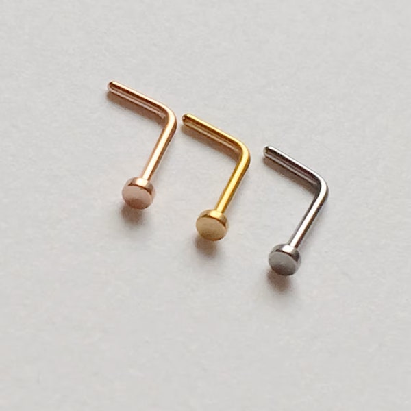 Flat Head Nose Stud - Etsy