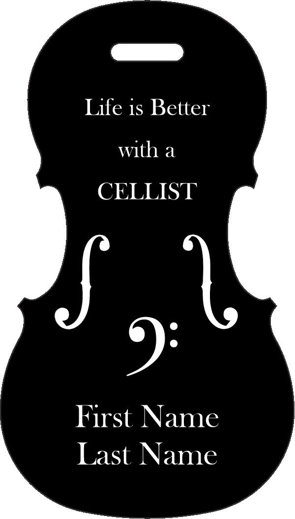 Cello Case Tag, Personalized - Etsy