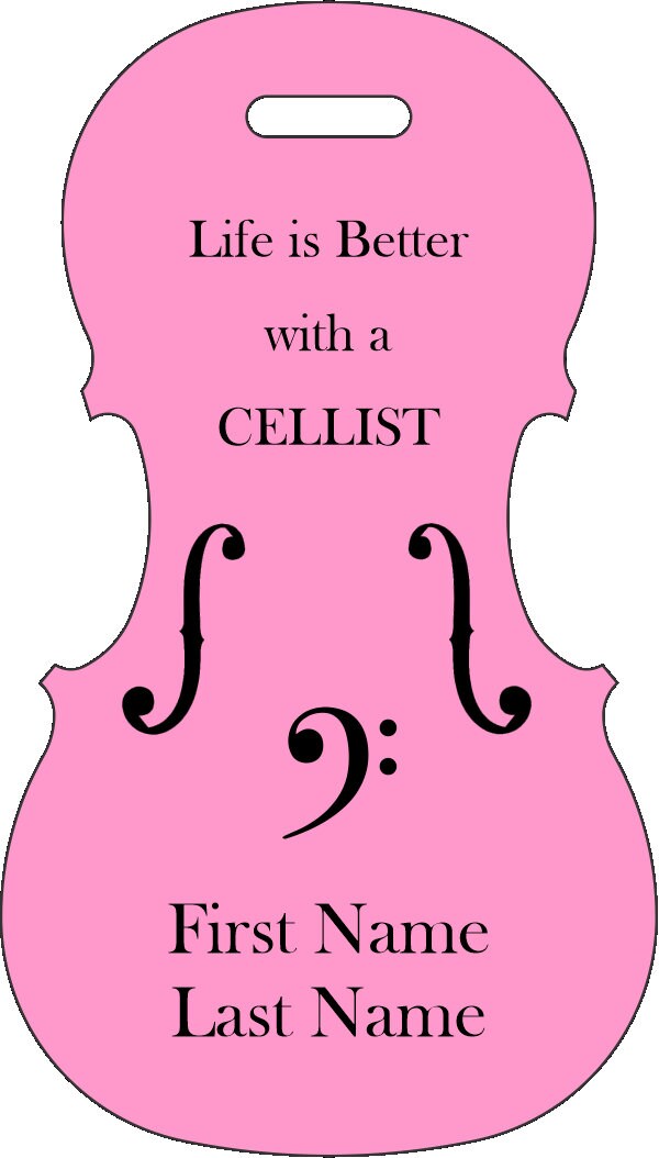 Cello Case Tag, Personalized - Etsy