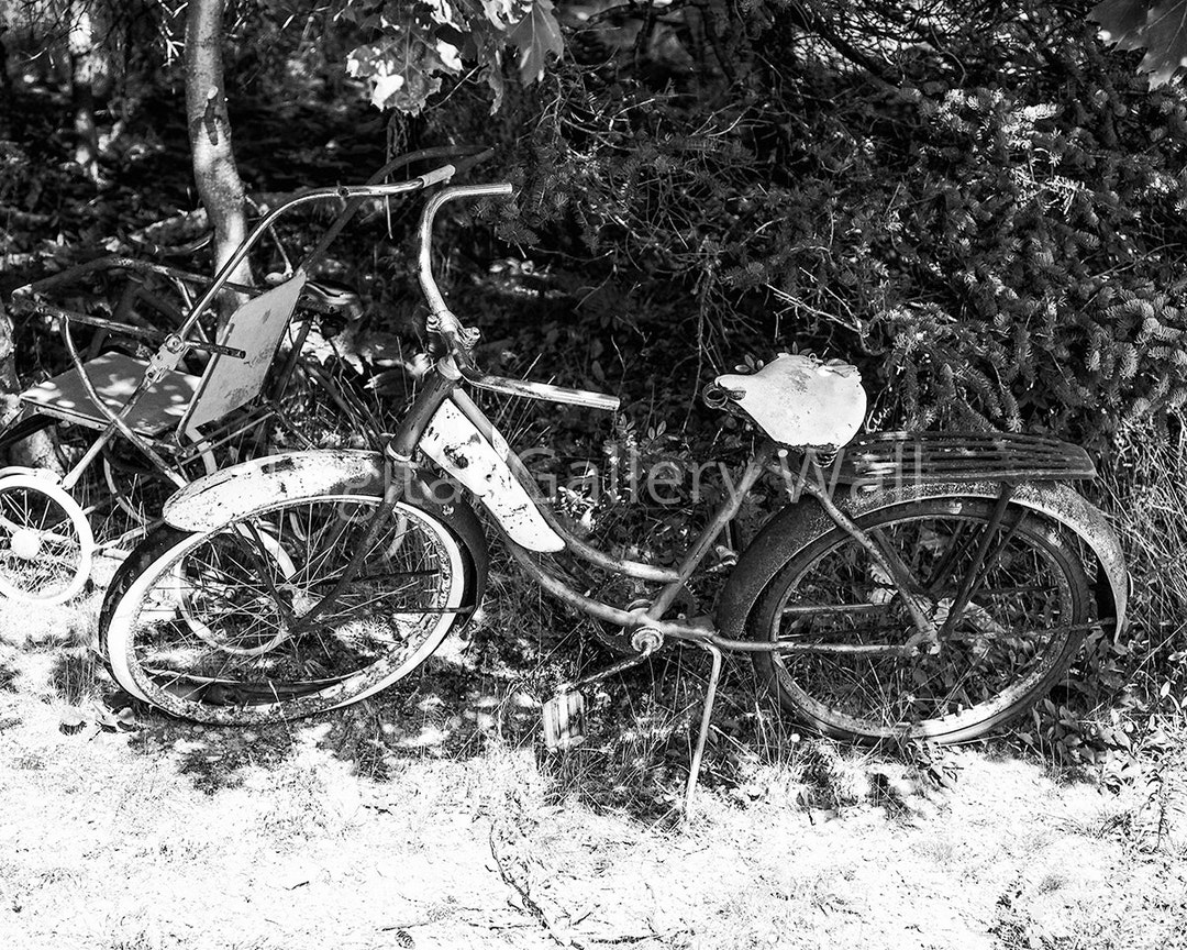 Rusty Bike b&w Digital Download Summer Decor Printable Wall Decor ...