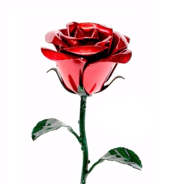 Metal Rose - Etsy