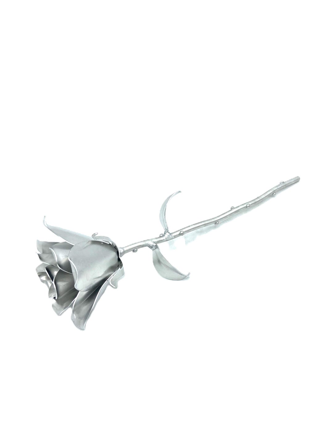 Bare Aluminum Metal Rose With Custom Engraving - Etsy