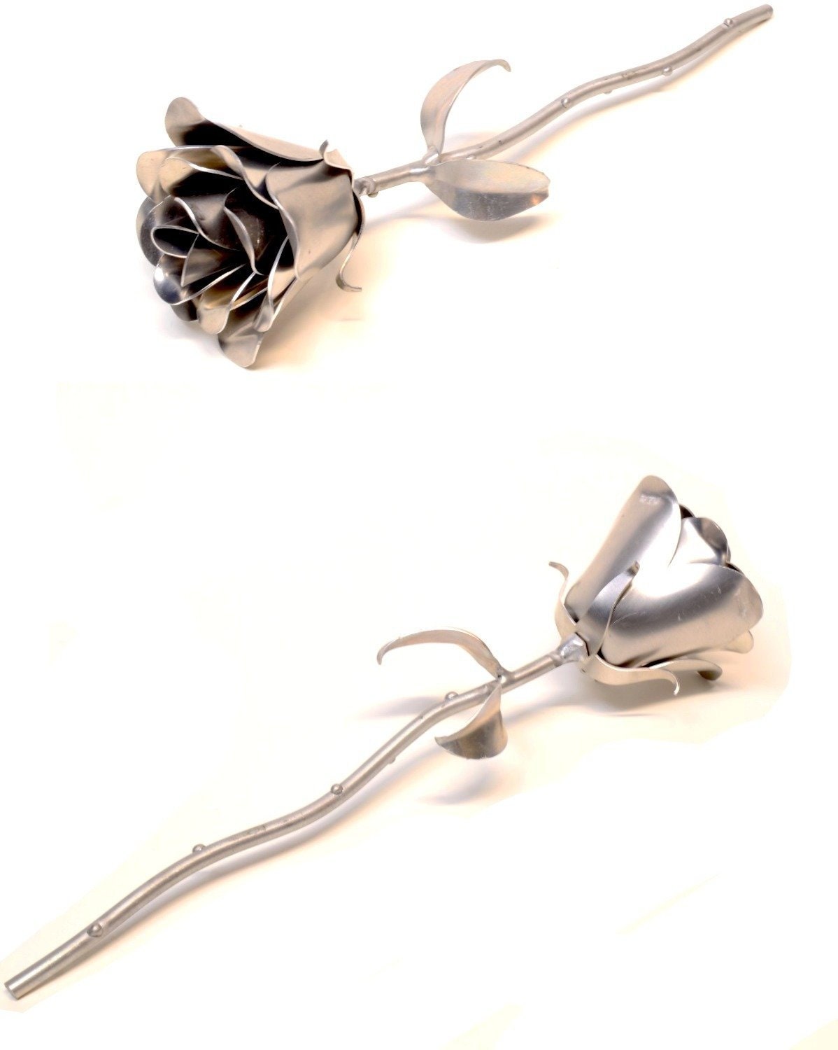 Bare Aluminum Metal Rose With Custom Engraving - Etsy