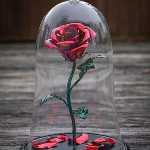 The Enchanted Aluma Rose - Beauty and the Beast Replica With Engravings ...