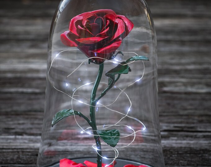 The Enchanted Aluma Rose Beauty and the Beast Replica With - Etsy