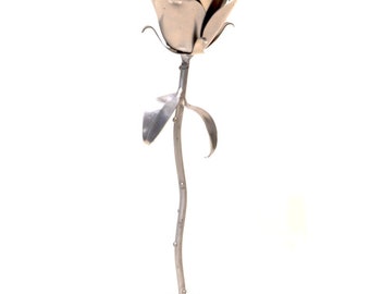 Bare Aluminum Metal Rose With Custom Engraving - Etsy