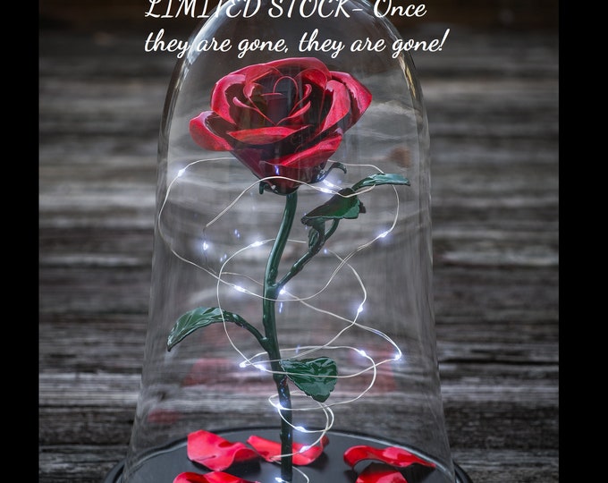 The Enchanted Aluma Rose Beauty and the Beast Replica With - Etsy