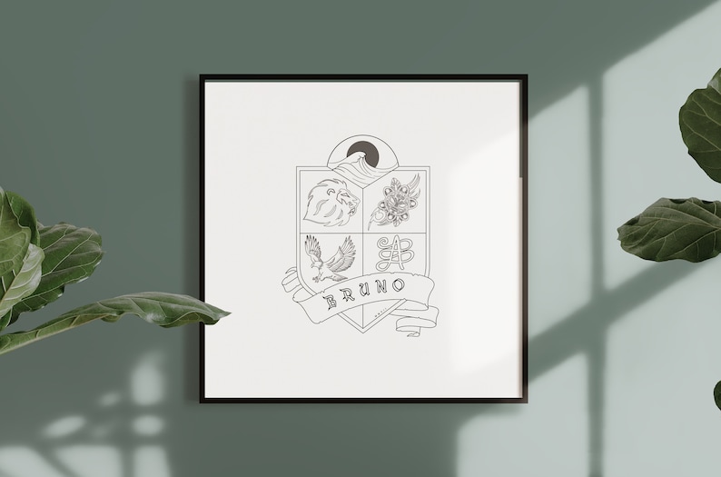 Modern Family Crest | Etsy