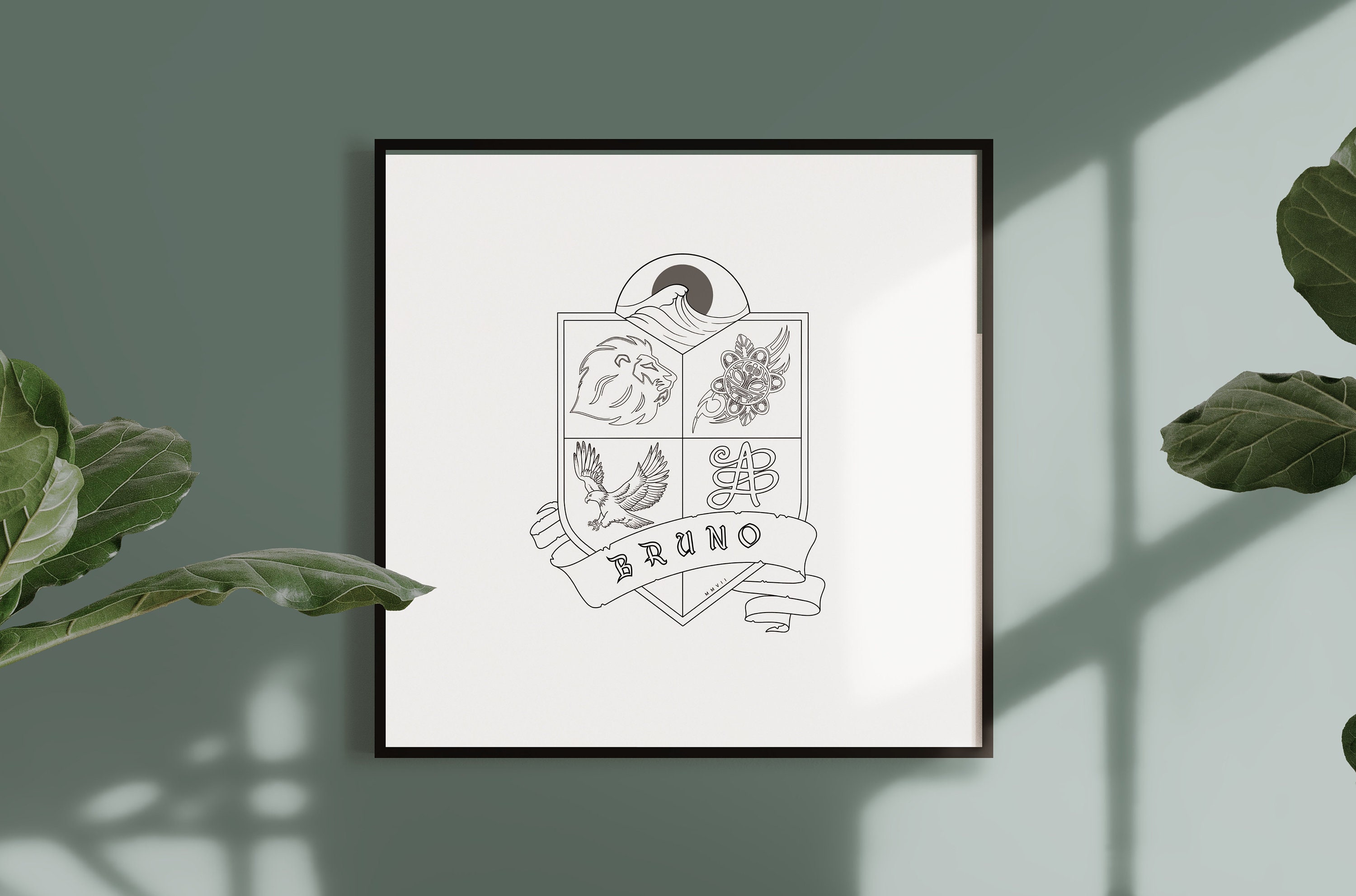 Modern Family Crest | Etsy