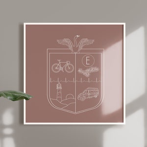 Modern Family Crest - Etsy